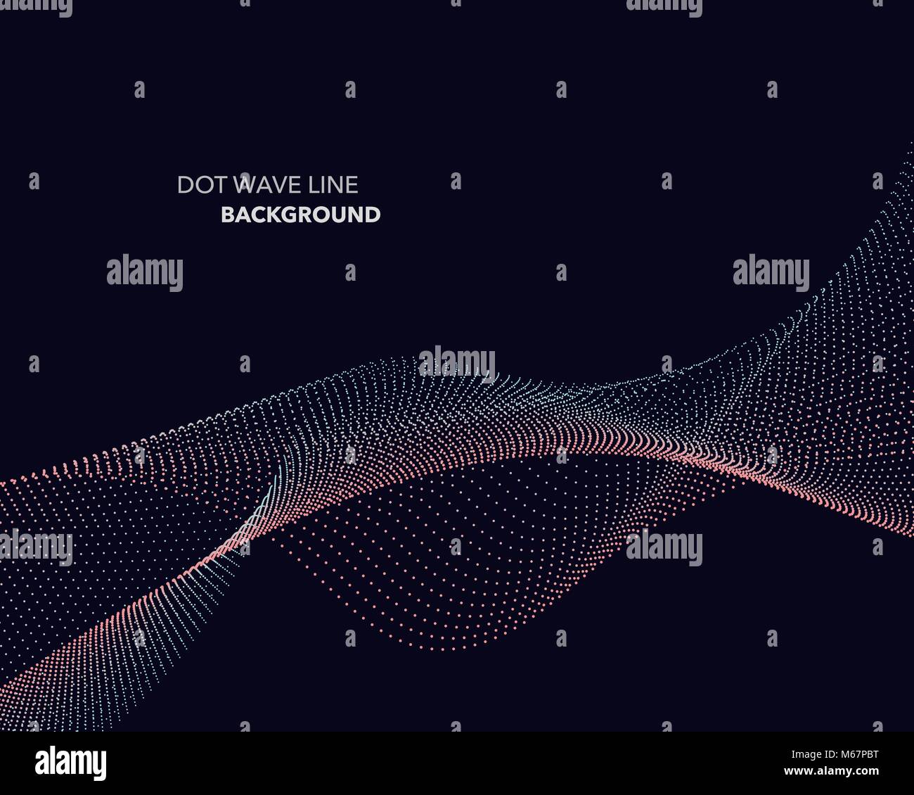 Elegant abstract vector dot wave line futuristic style background ...