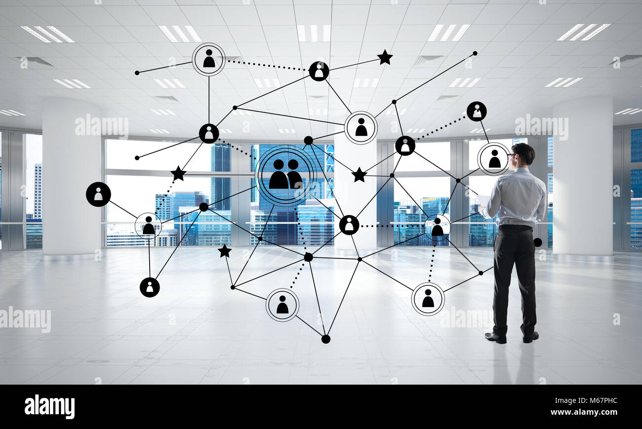 Networking and social communication concept as effective point for ...