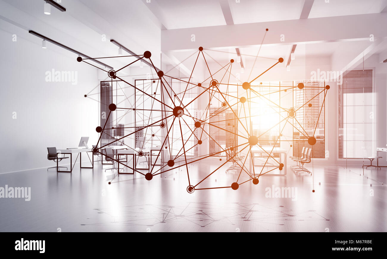 Networking and wireless connection as concept for effective modern ...