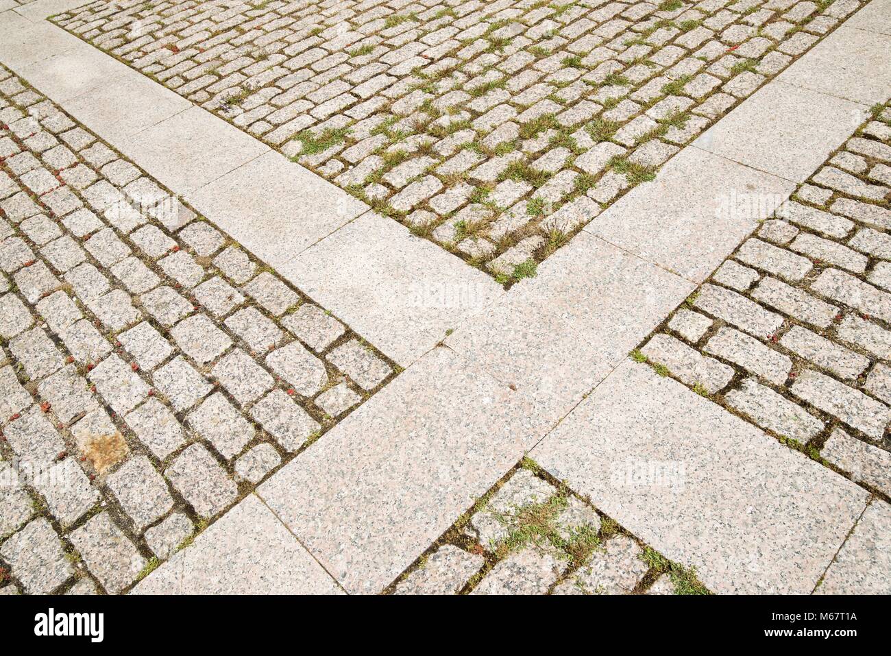 Floor of a street with stone tiles Stock Photo - Alamy