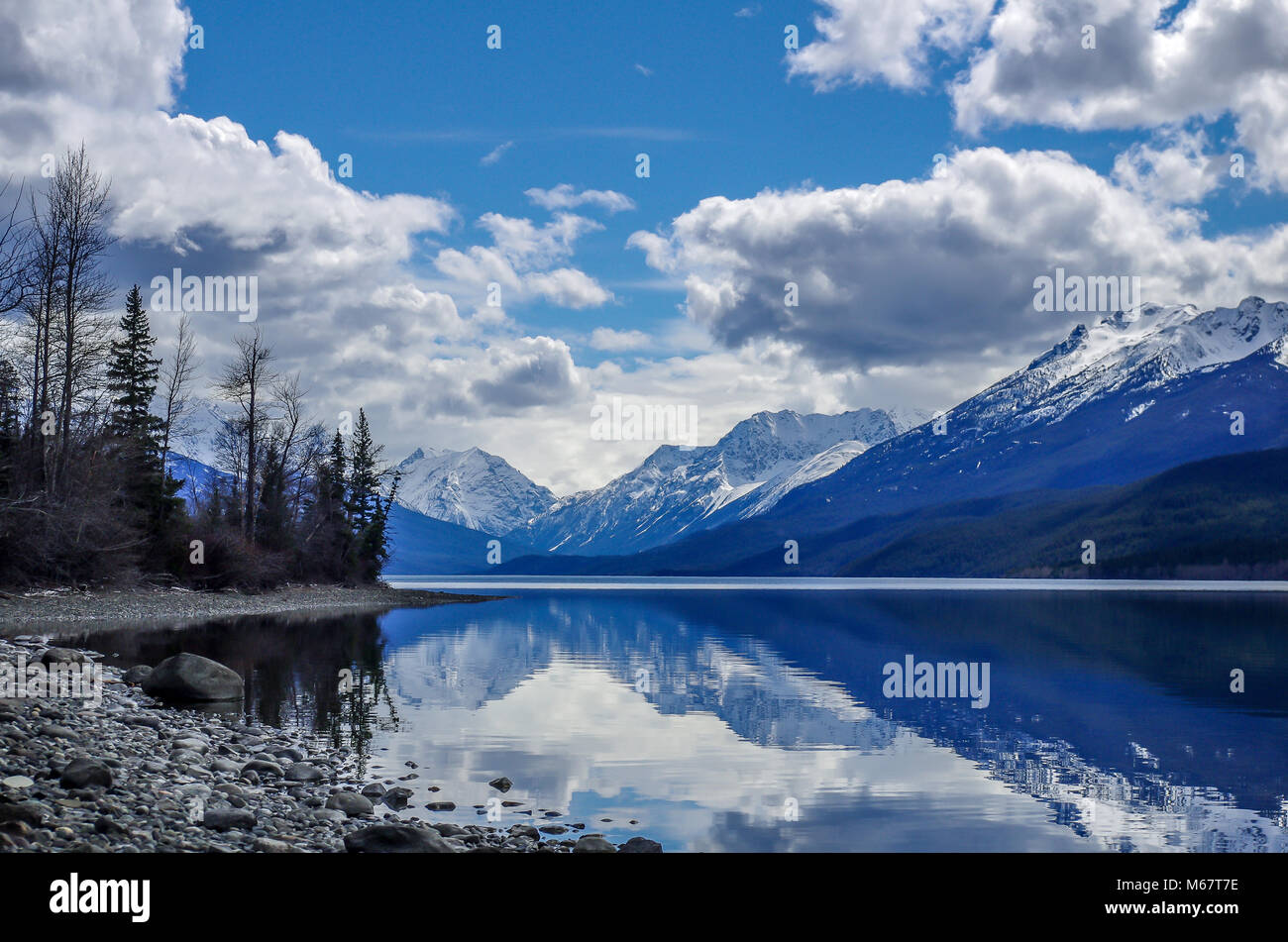 Landscape of Tatlayoko Lake in British Columbia, Canada with clouds and ...