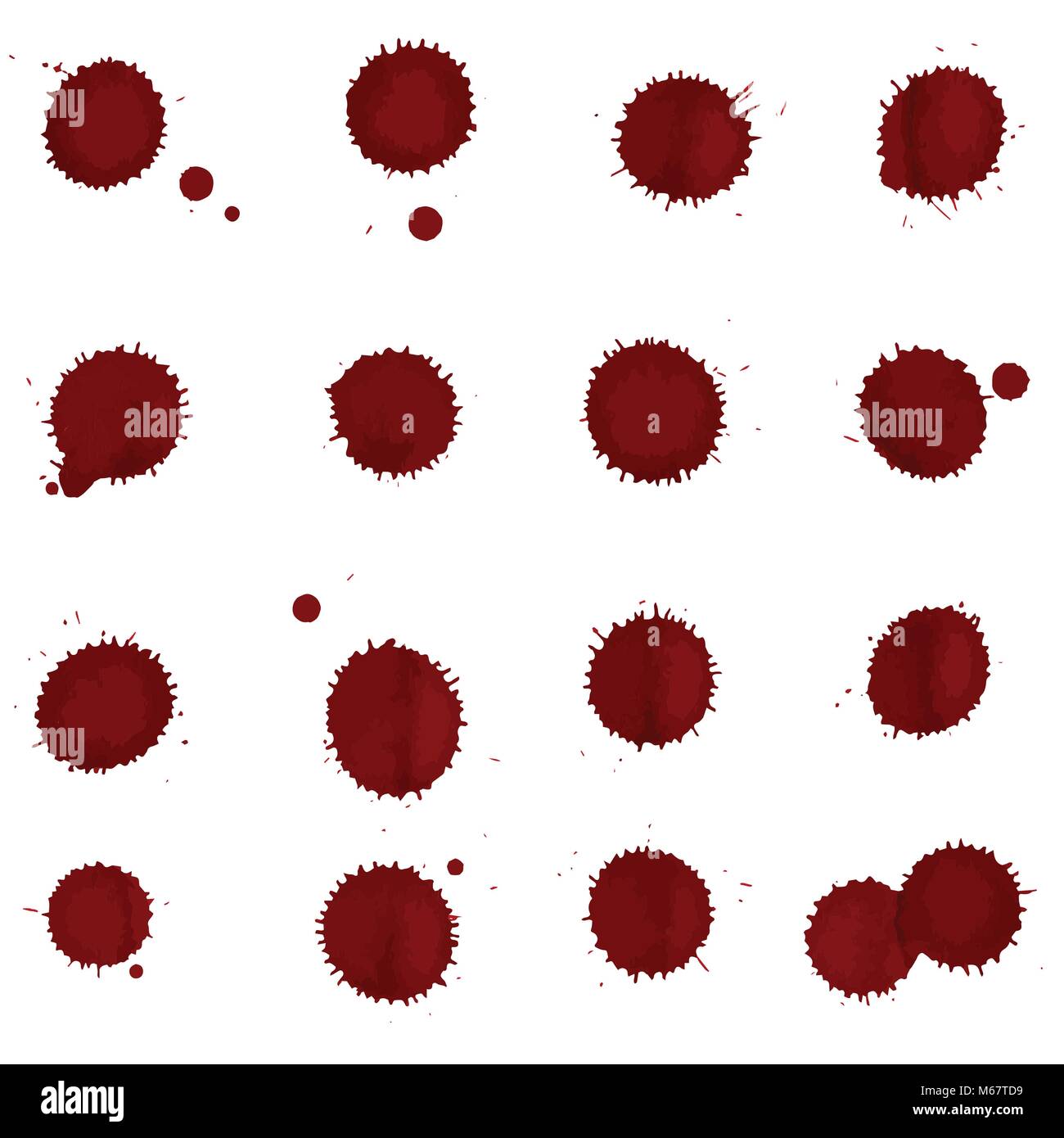 Blood splat collection. Set of blood. Vector Stock Vector Image & Art ...
