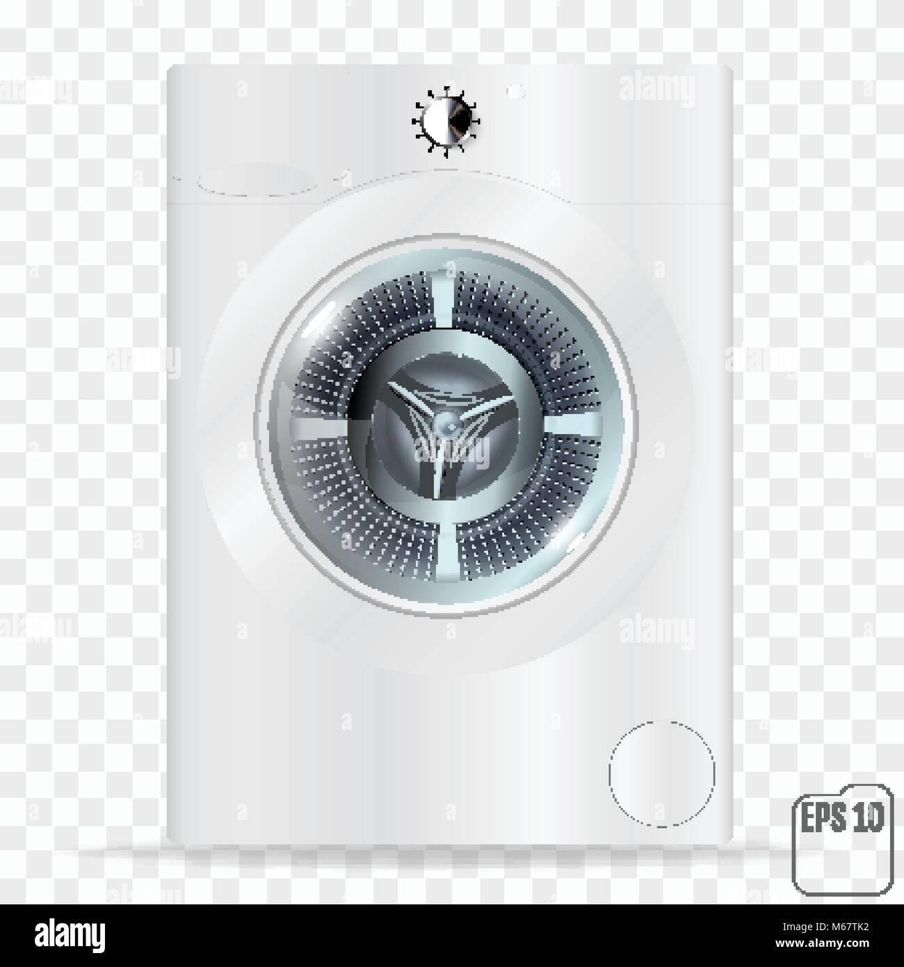 Washing machine close up Stock Vector Images - Alamy