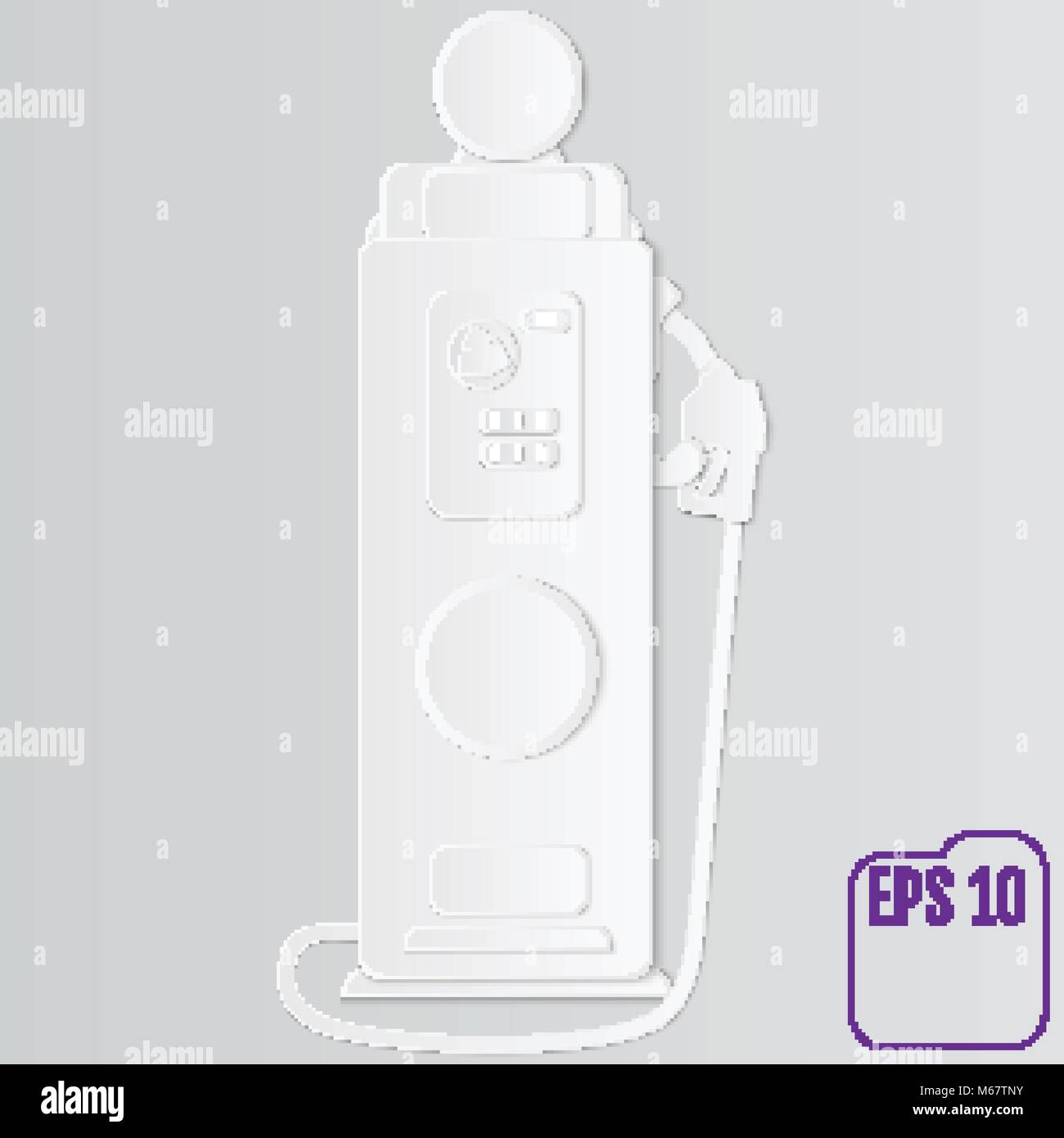 Fuel pump station retro Stock Vector Images - Alamy