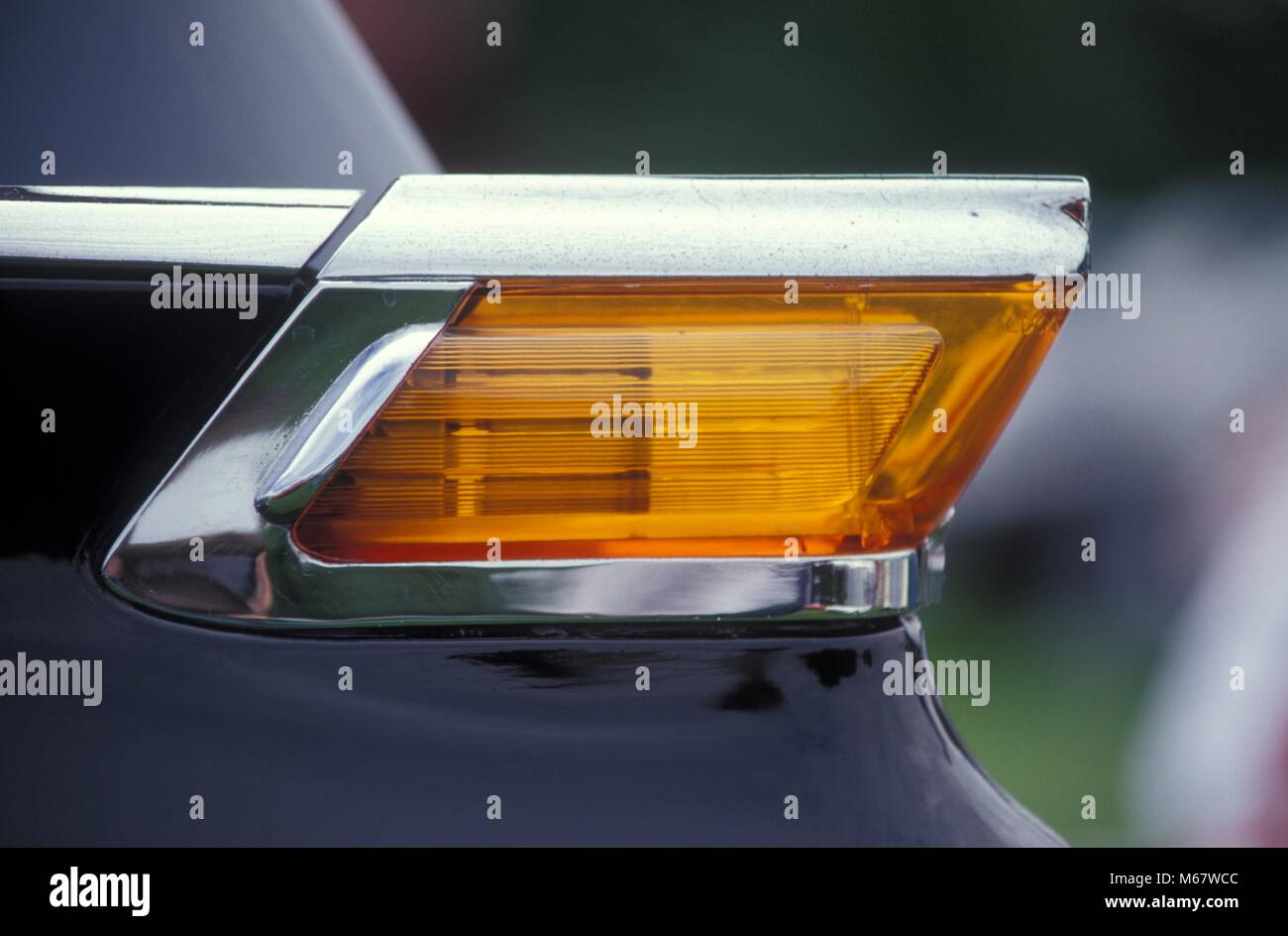 A detail shot of a chrome fin from a classic car Stock Photo - Alamy