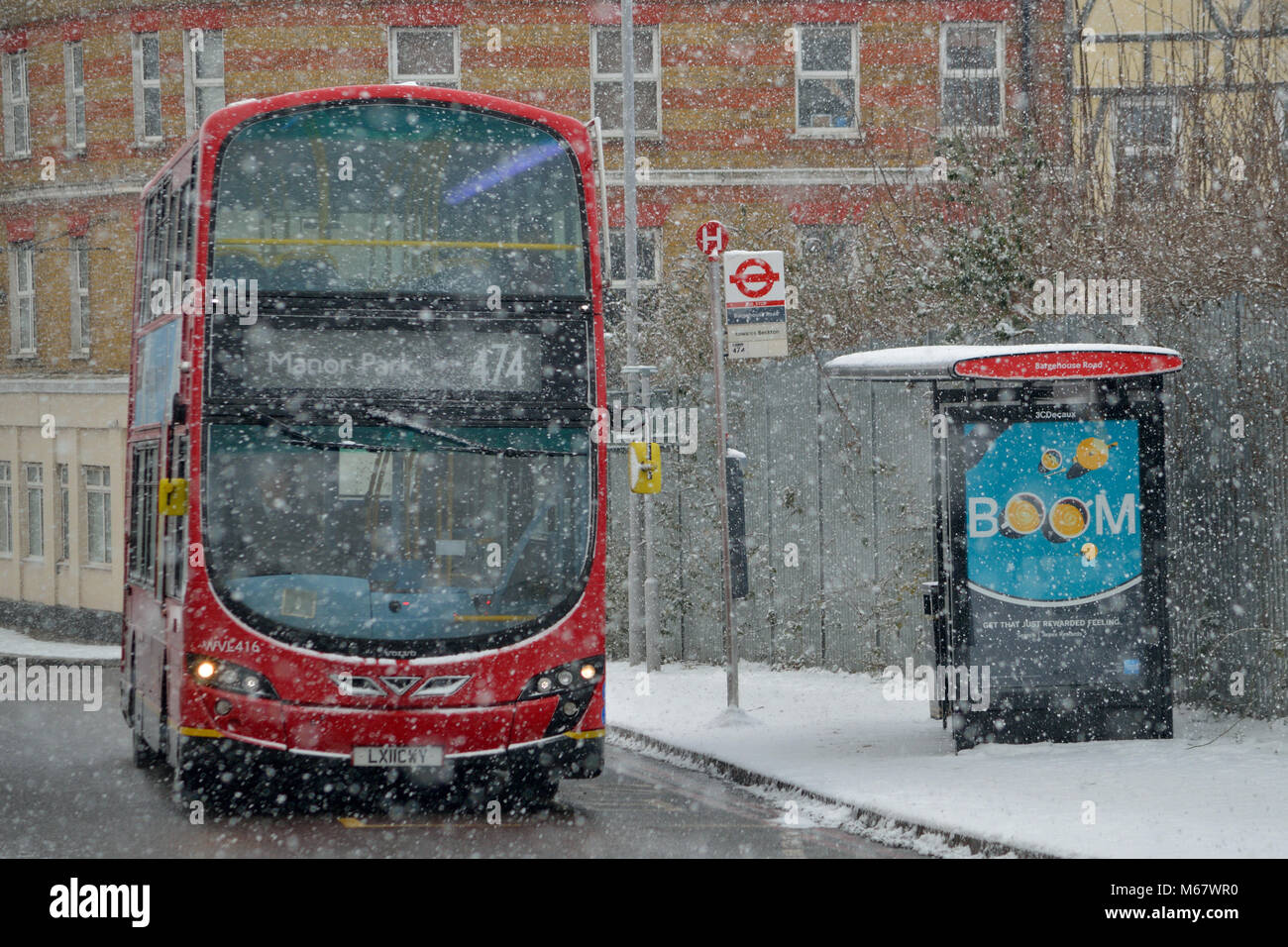Heavy snow in East London as a result of the #BeastfromtheEast winter ...