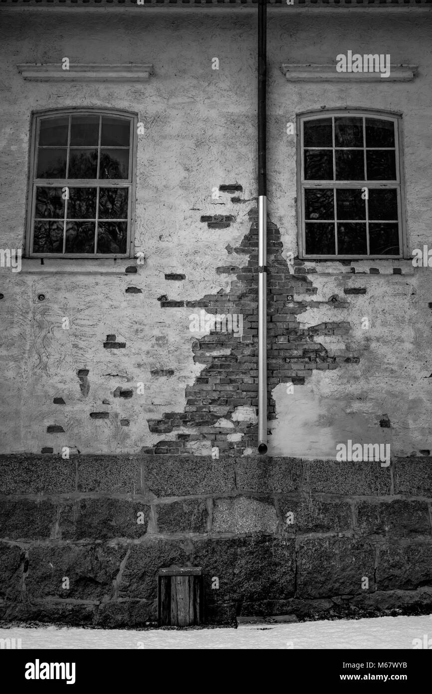 Two large windows Black and White Stock Photos & Images - Alamy