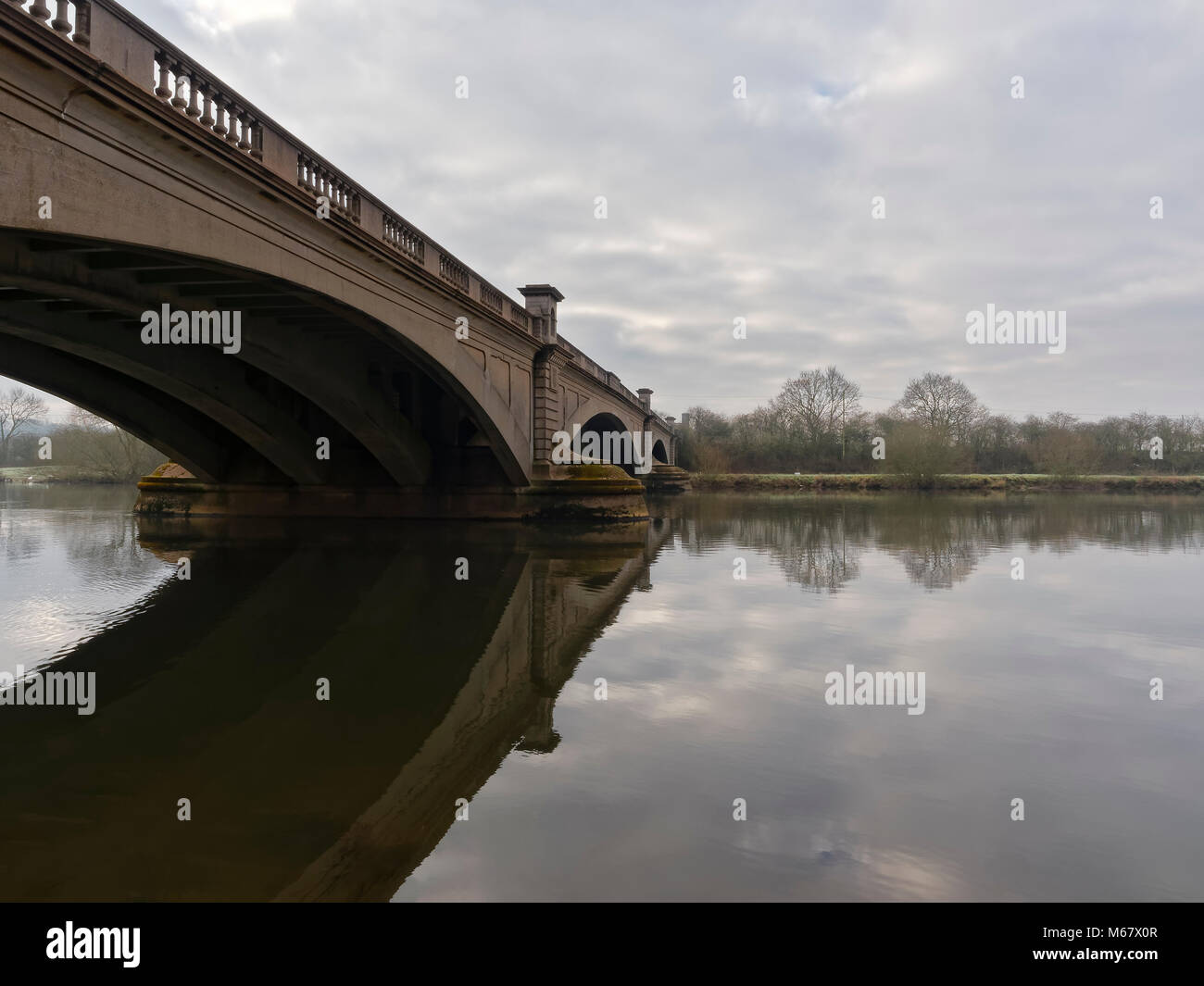 Standing at the side of Gunthorpe Bridge, following it across as it ...