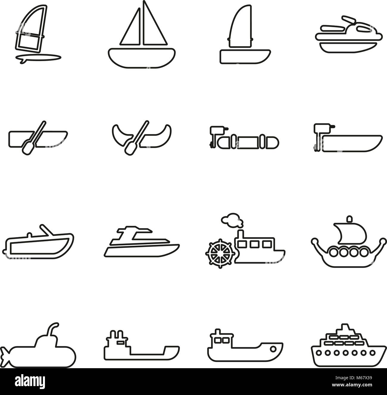 Steam yacht gondola Stock Vector Images - Alamy