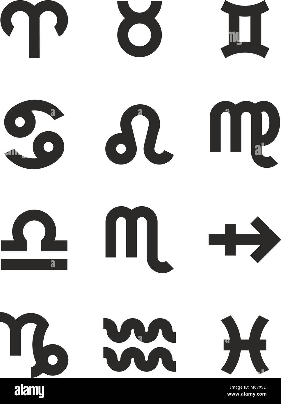 Virgo zodiac sign seamless Stock Vector Images - Alamy