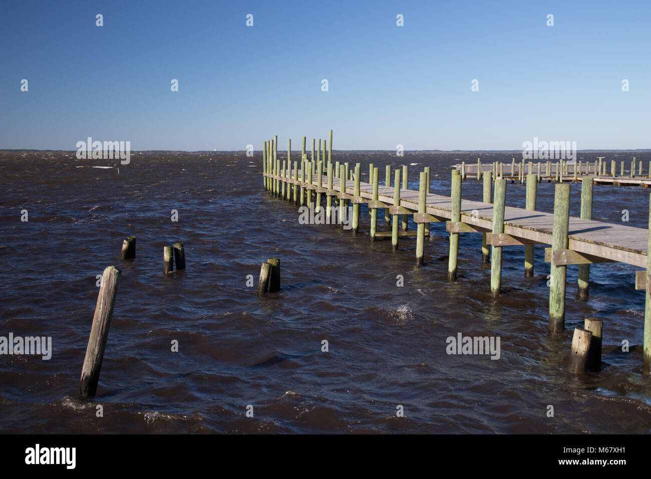 The Boardwalk area of the Outer Banks of North Carolina Stock Photo - Alamy