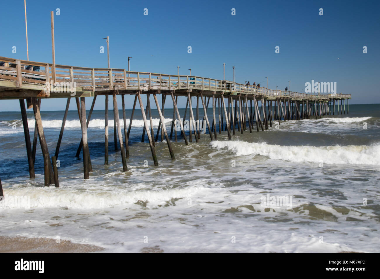 Fishing Piers on the Outer Banks of North Carolina Stock Photo - Alamy