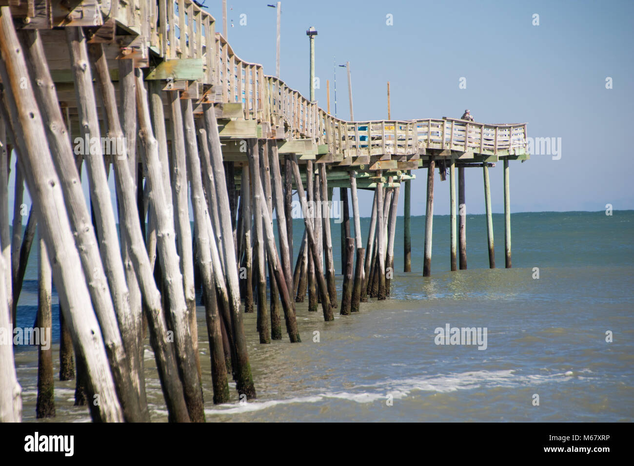 Fishing Piers on the Outer Banks of North Carolina Stock Photo - Alamy