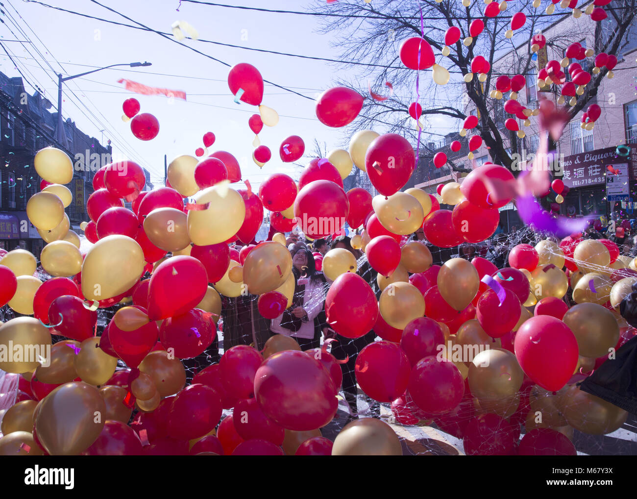 The Chinatown community in Brooklyn, New York celebrates Chinese New ...