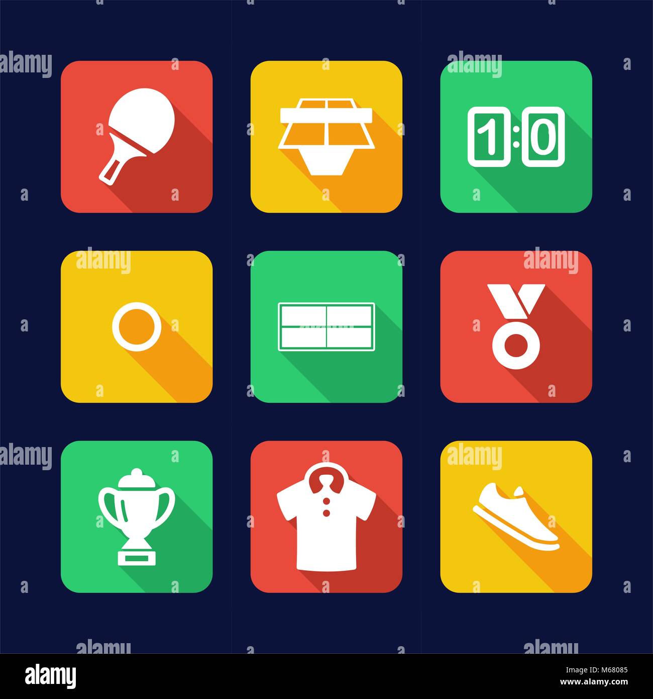 Individual table tennis Stock Vector Images - Alamy