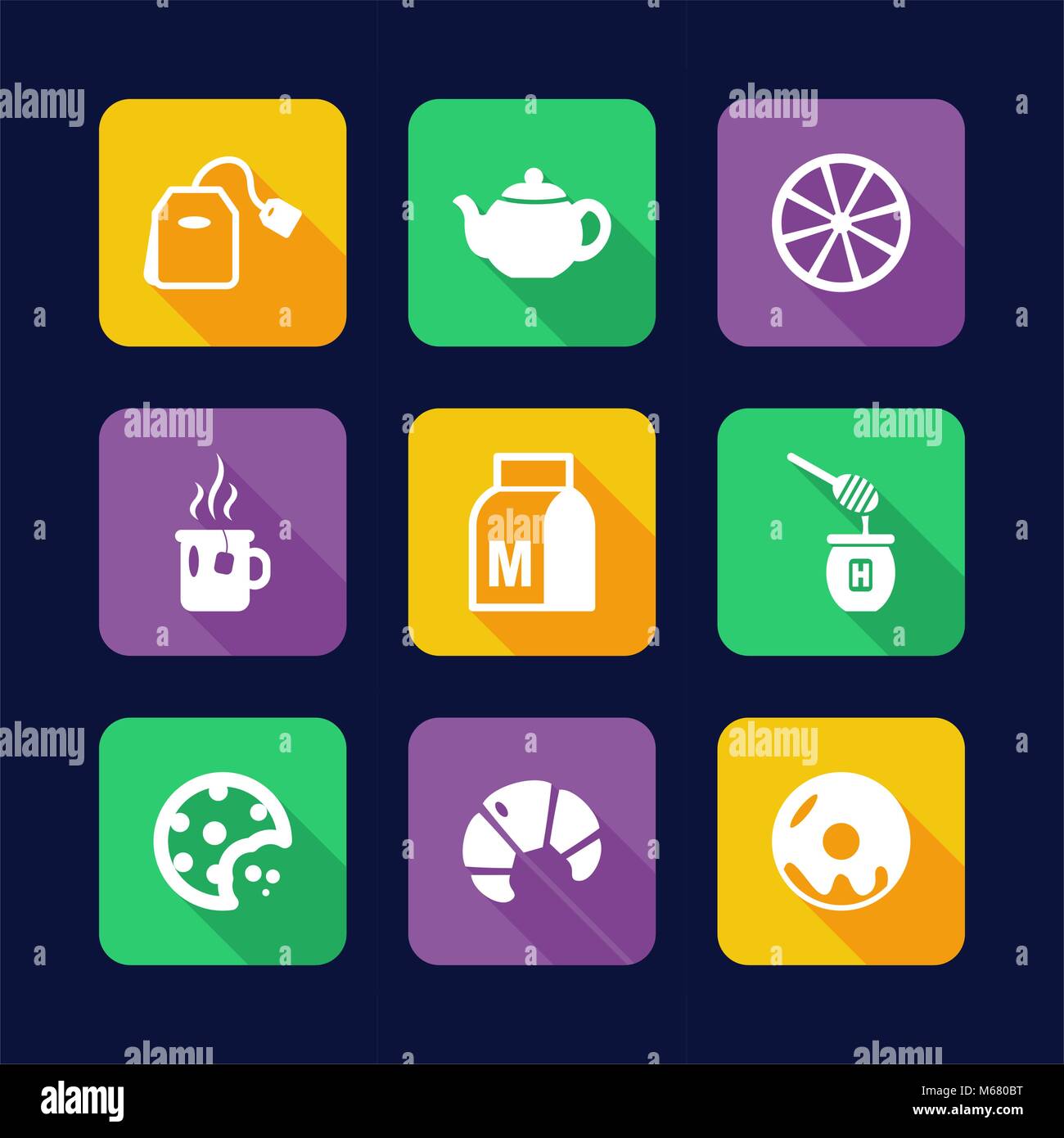 Fruit tea bag Stock Vector Images - Alamy