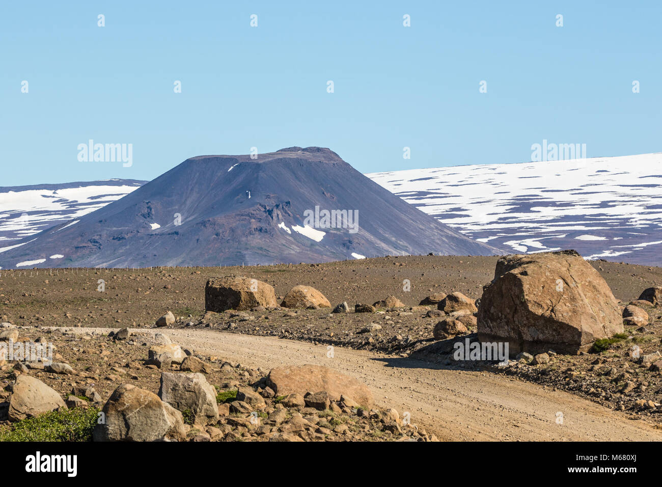Parasitic Volcanic Cone on the Flank of an Icelandic Shield Volcano in ...