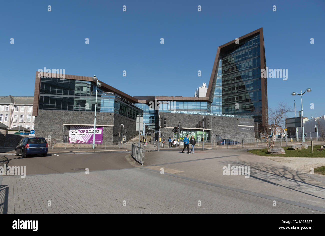 Plymouth University, Plymouth, Devon, England UK. February 2018. The ...