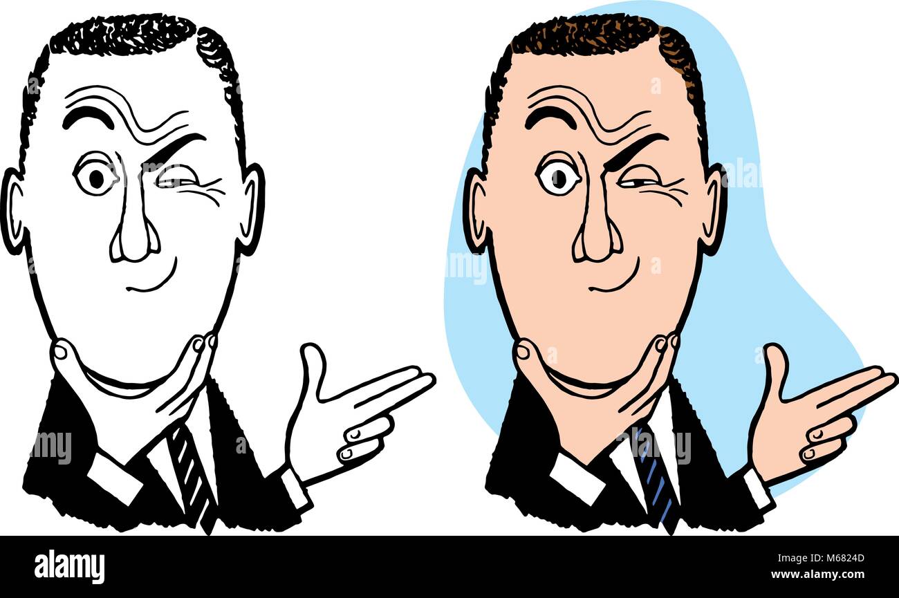 Man raised right hand Stock Vector Images - Alamy