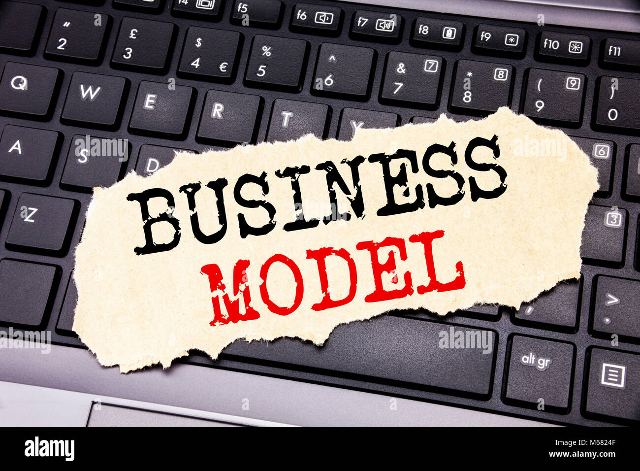 Writing text showing Business Model. Business concept for Solution ...