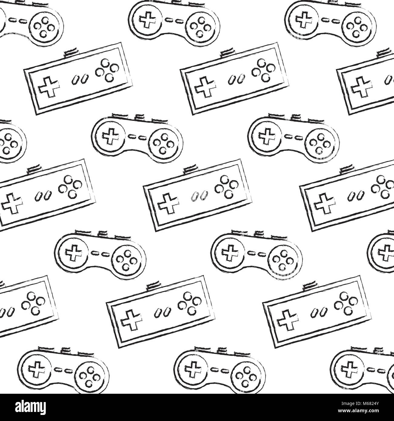 Arcade controller vector vectors Black and White Stock Photos & Images ...
