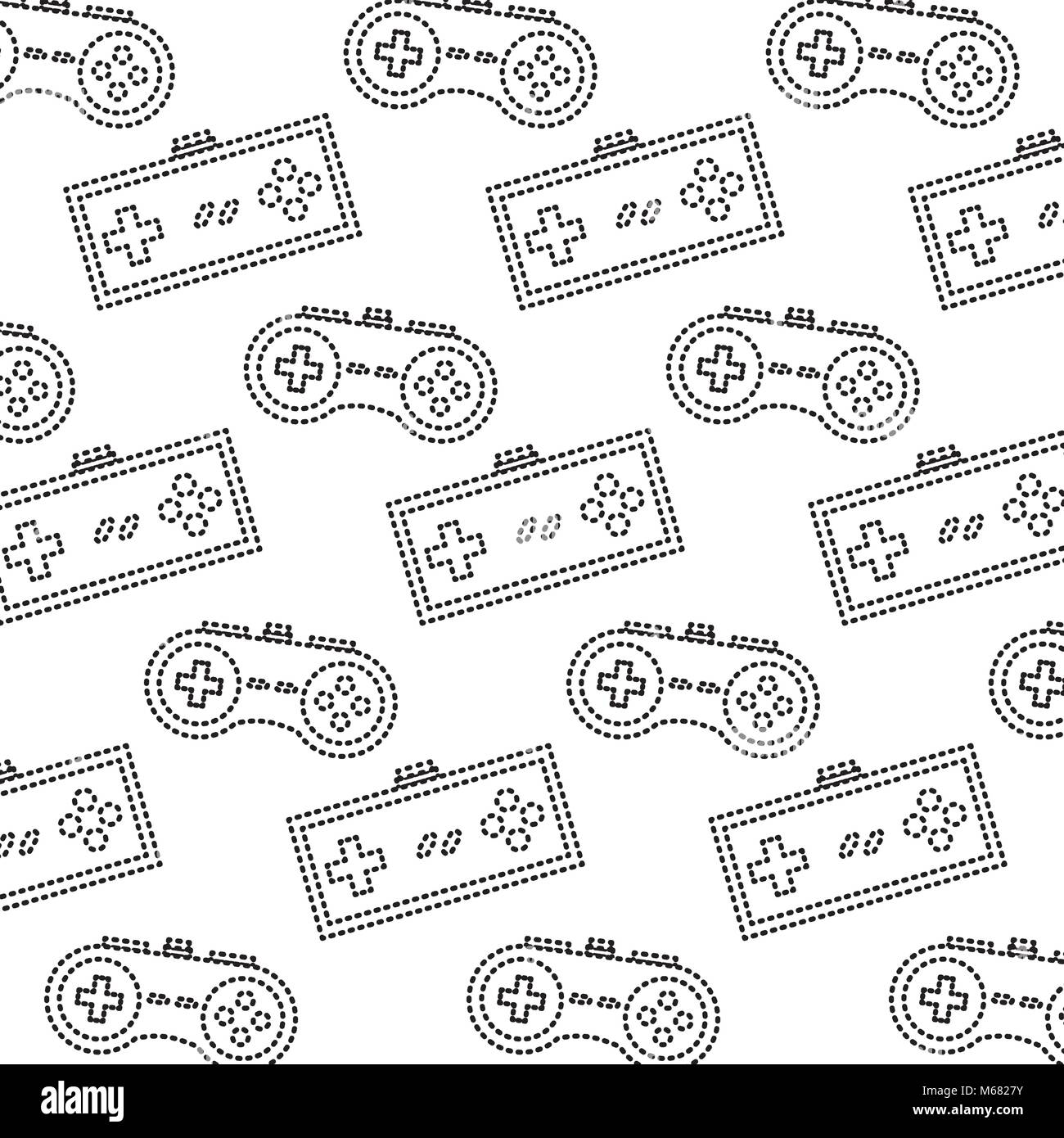 video game controller background devices retro pattern vector ...
