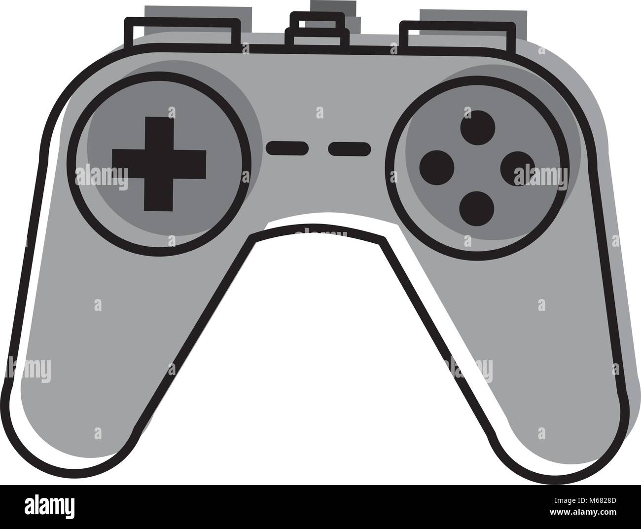 video console controller gadget technology vector illustration Stock ...