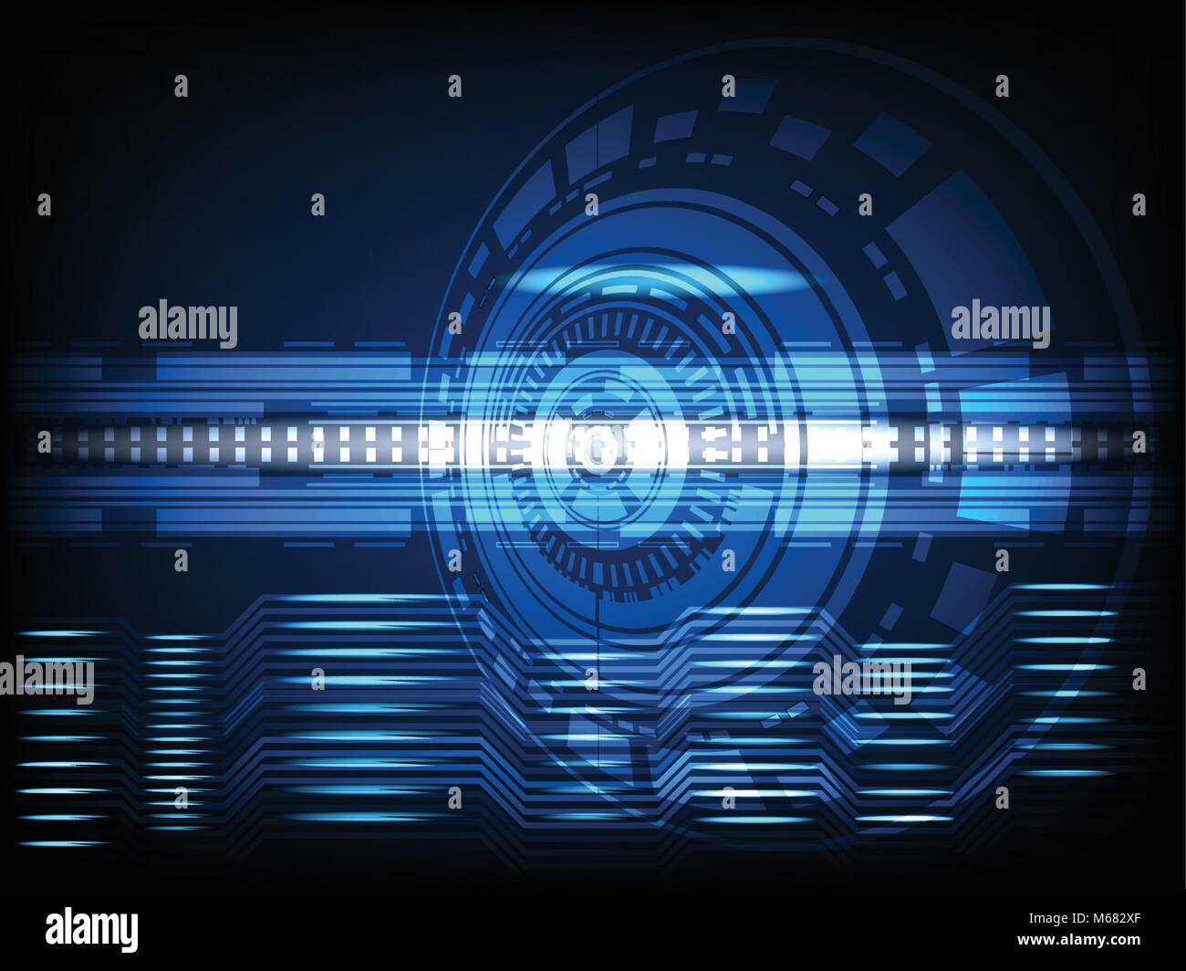 abstract circle Concept innovation connect digital line engineering in ...