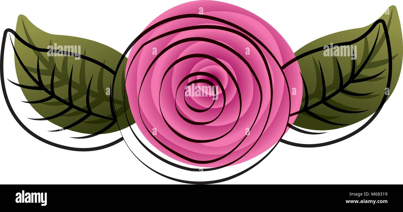 Rose petal top view Stock Vector Images - Alamy