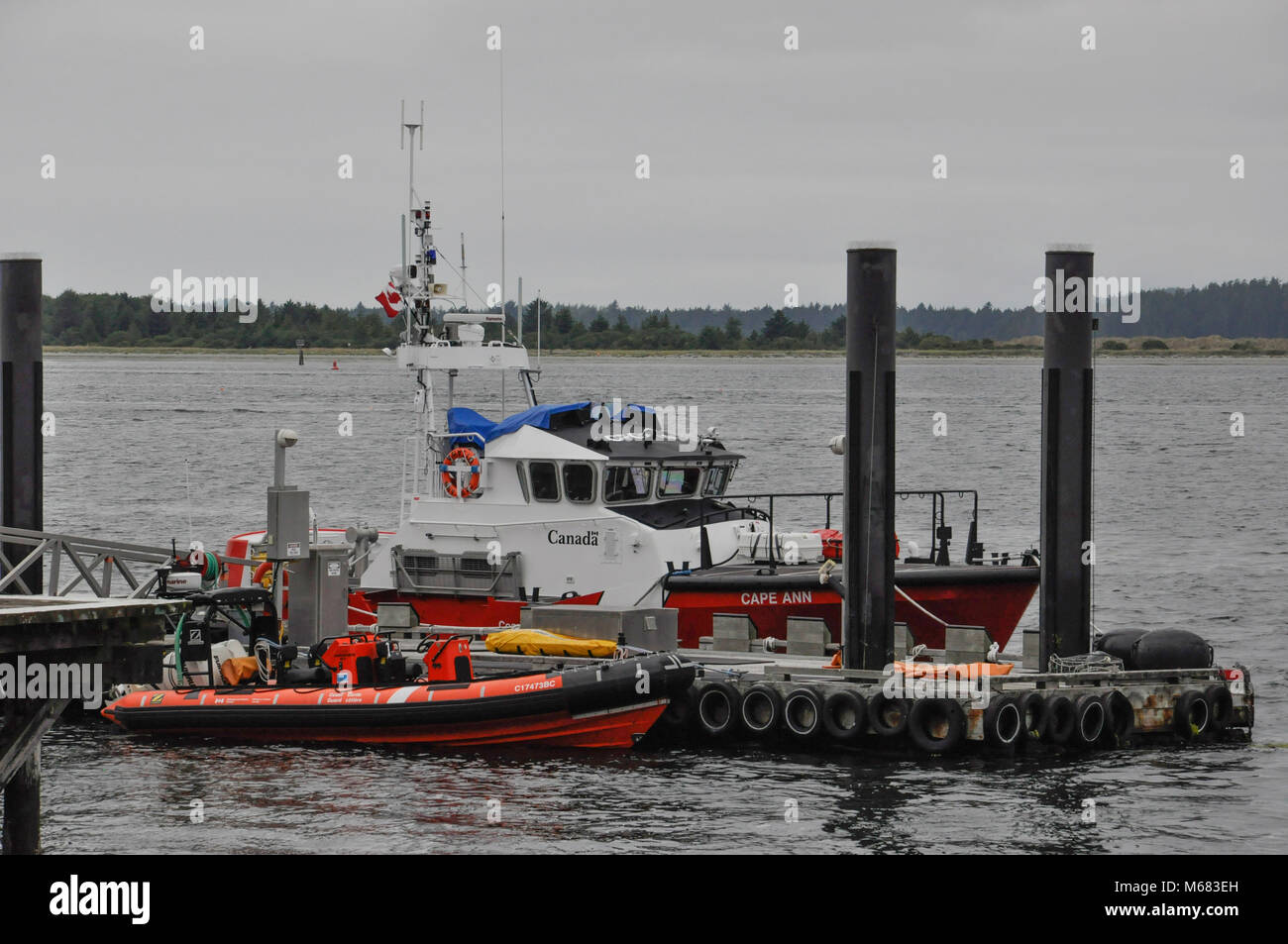 Canadian Coast Guard Cape Class Motor Life Boat, Cape Ann docked at ...