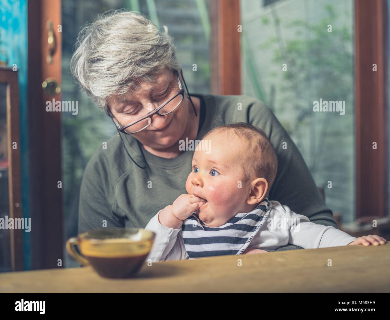 Granny coffee hi-res stock photography and images - Alamy