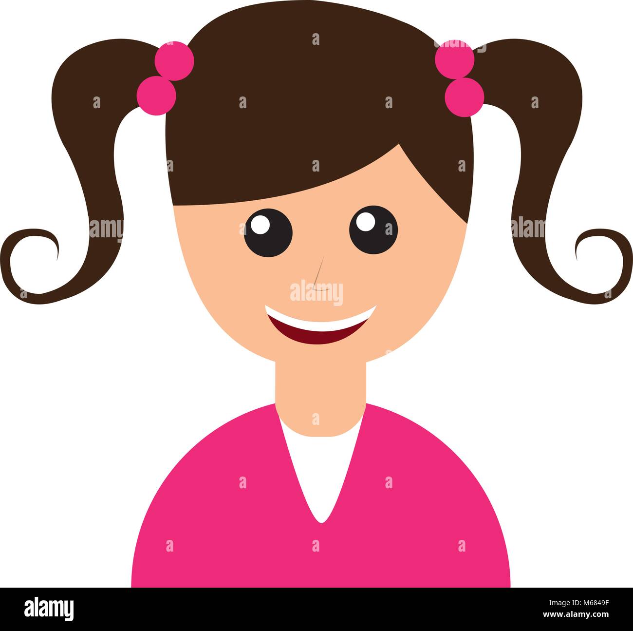 little girl avatar character Stock Vector Image & Art - Alamy