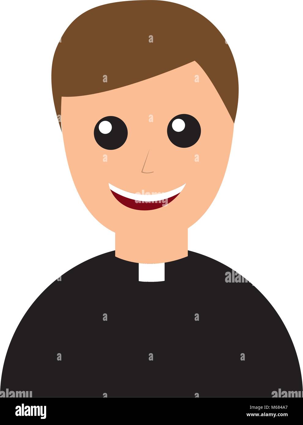 cute priest avatar character Stock Vector Image & Art - Alamy