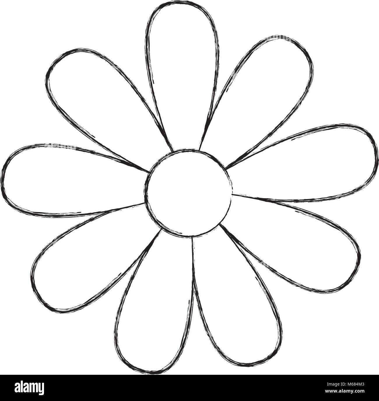 Sunflower frame vector flower Black and White Stock Photos & Images - Alamy