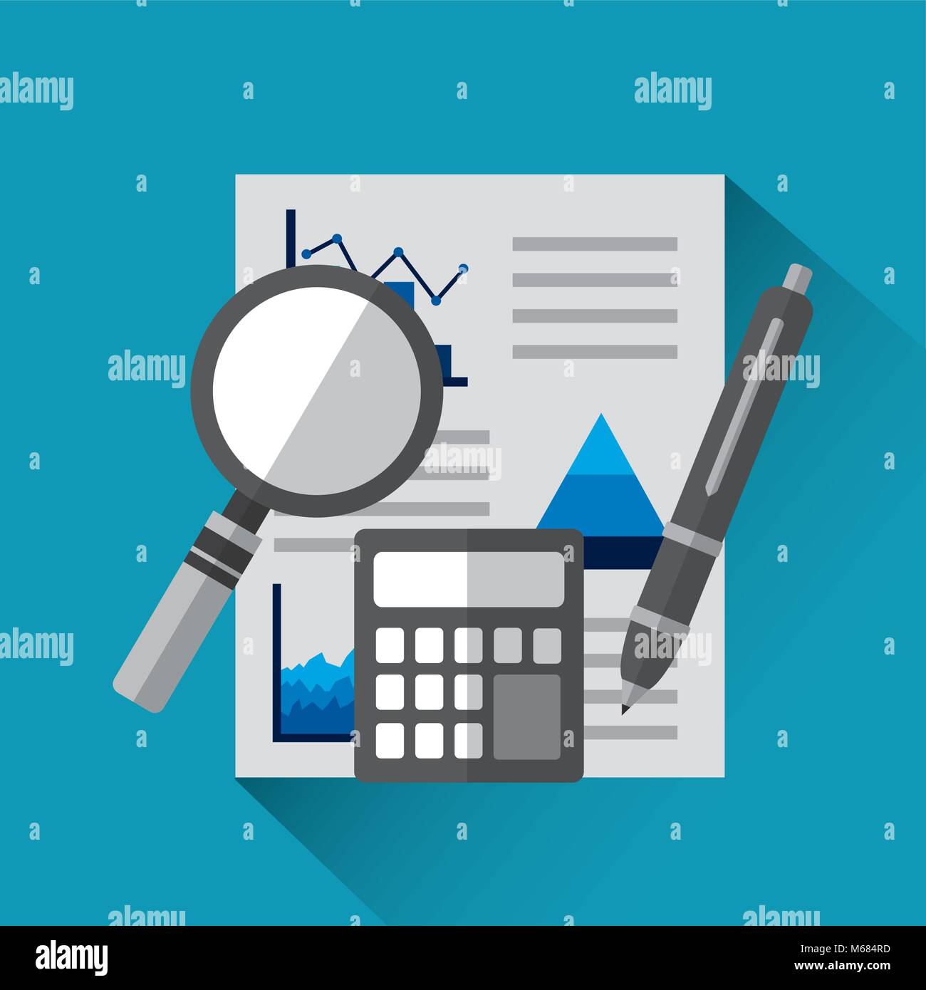 Pen magnifier Stock Vector Images - Alamy