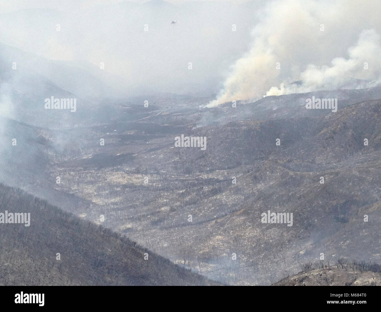 Springs Fire - Serrano Valley Stock Photo - Alamy