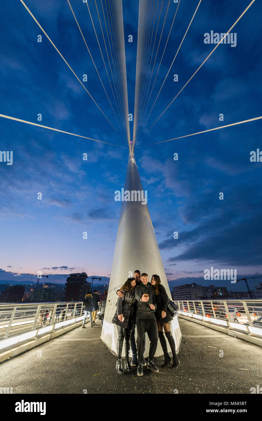 Santiago Calatrava completes a new bridge in Italy. The bridge was ...