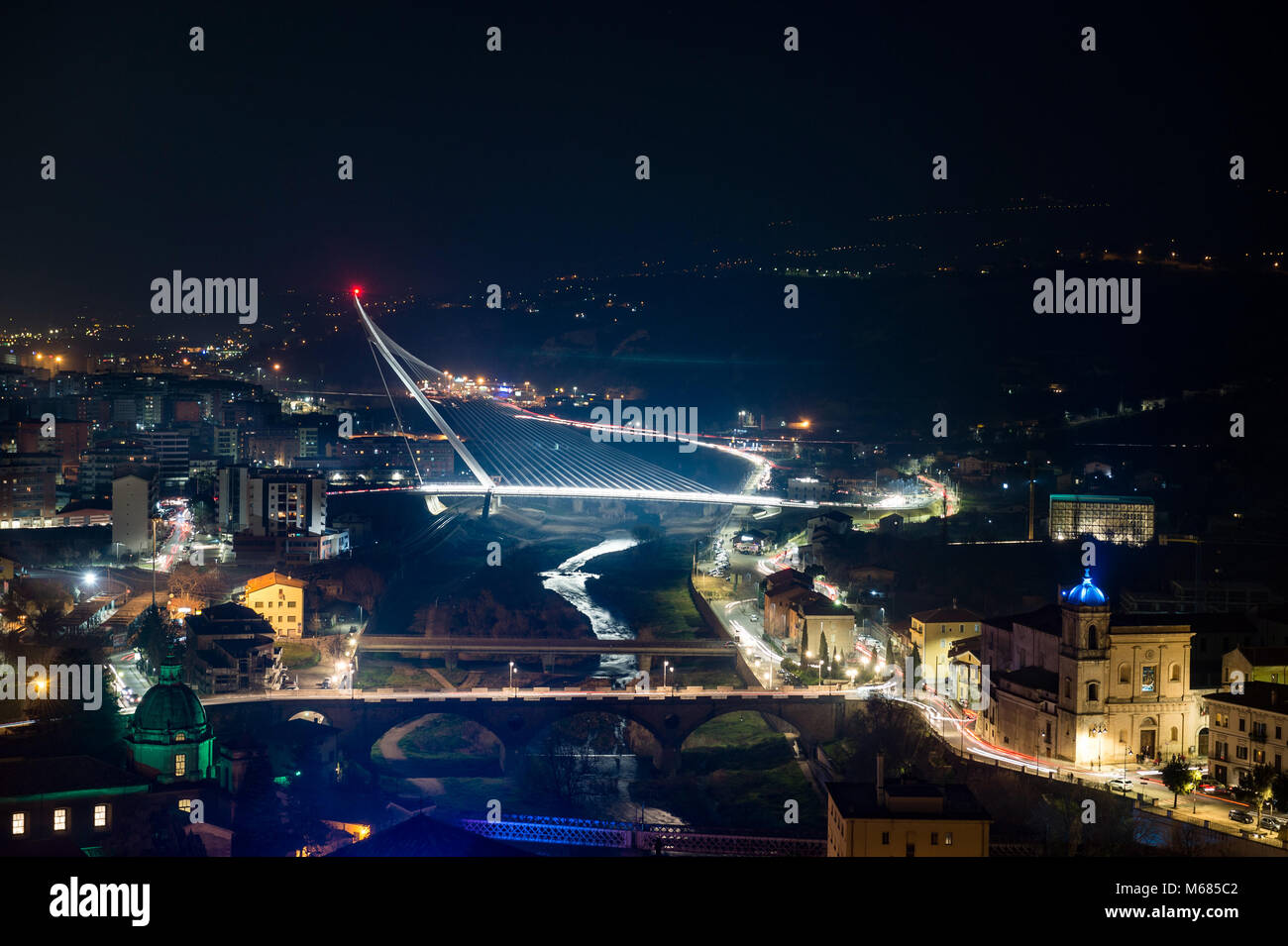 Santiago Calatrava completes a new bridge in Italy. The bridge was ...