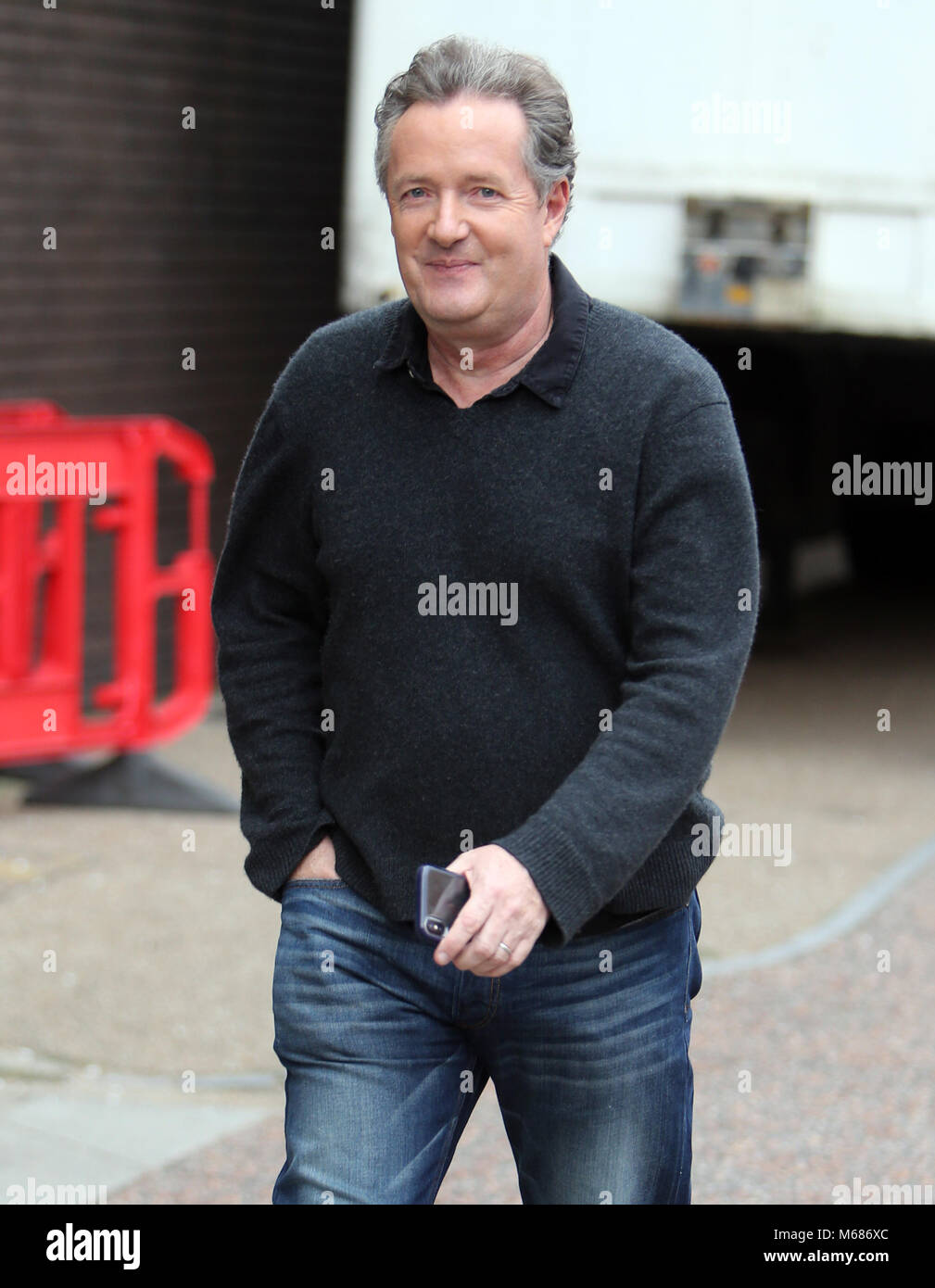 Piers Morgan outside ITV Studios Featuring: Piers Morgan Where: London ...