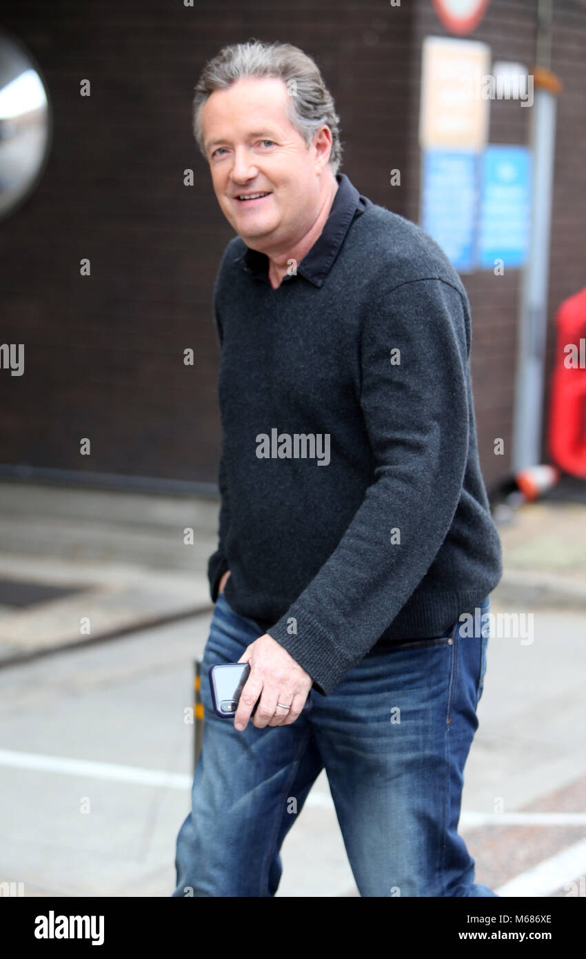 Piers Morgan outside ITV Studios Featuring: Piers Morgan Where: London ...