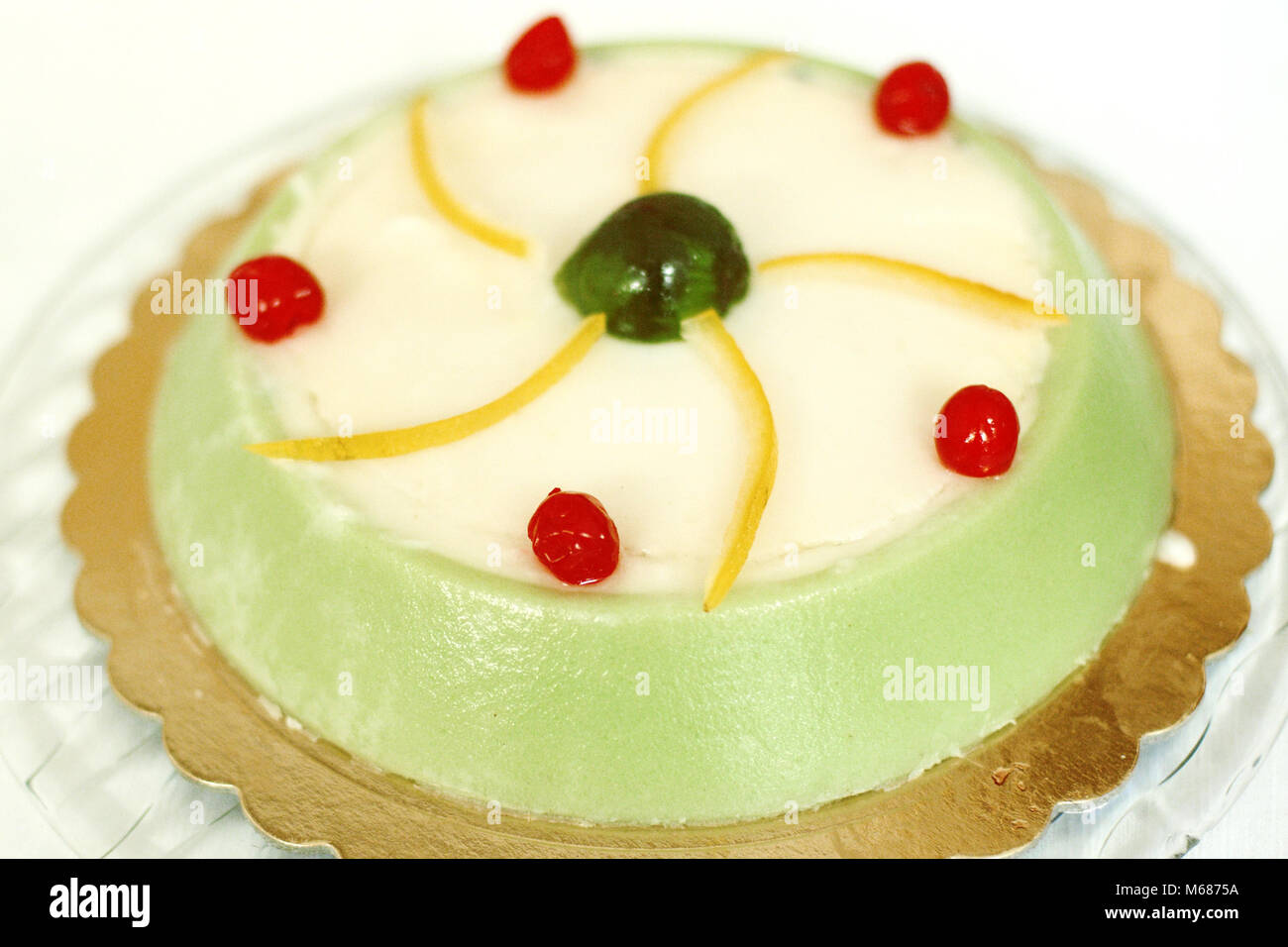 Cassata siciliana cake - traditional italian sweet with ricotta cheese ...