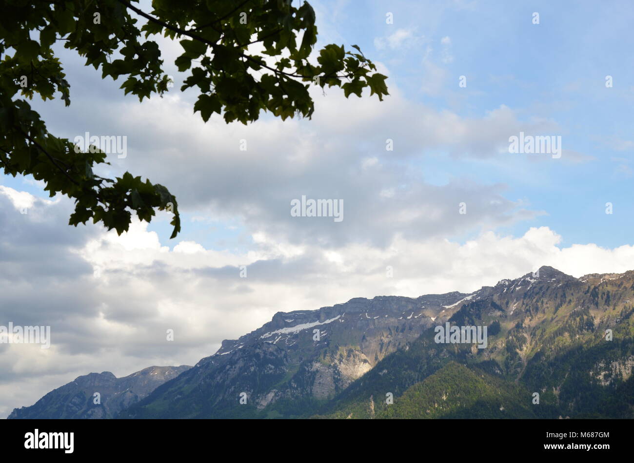 mountain in Interlaken Switzerland Stock Photo - Alamy