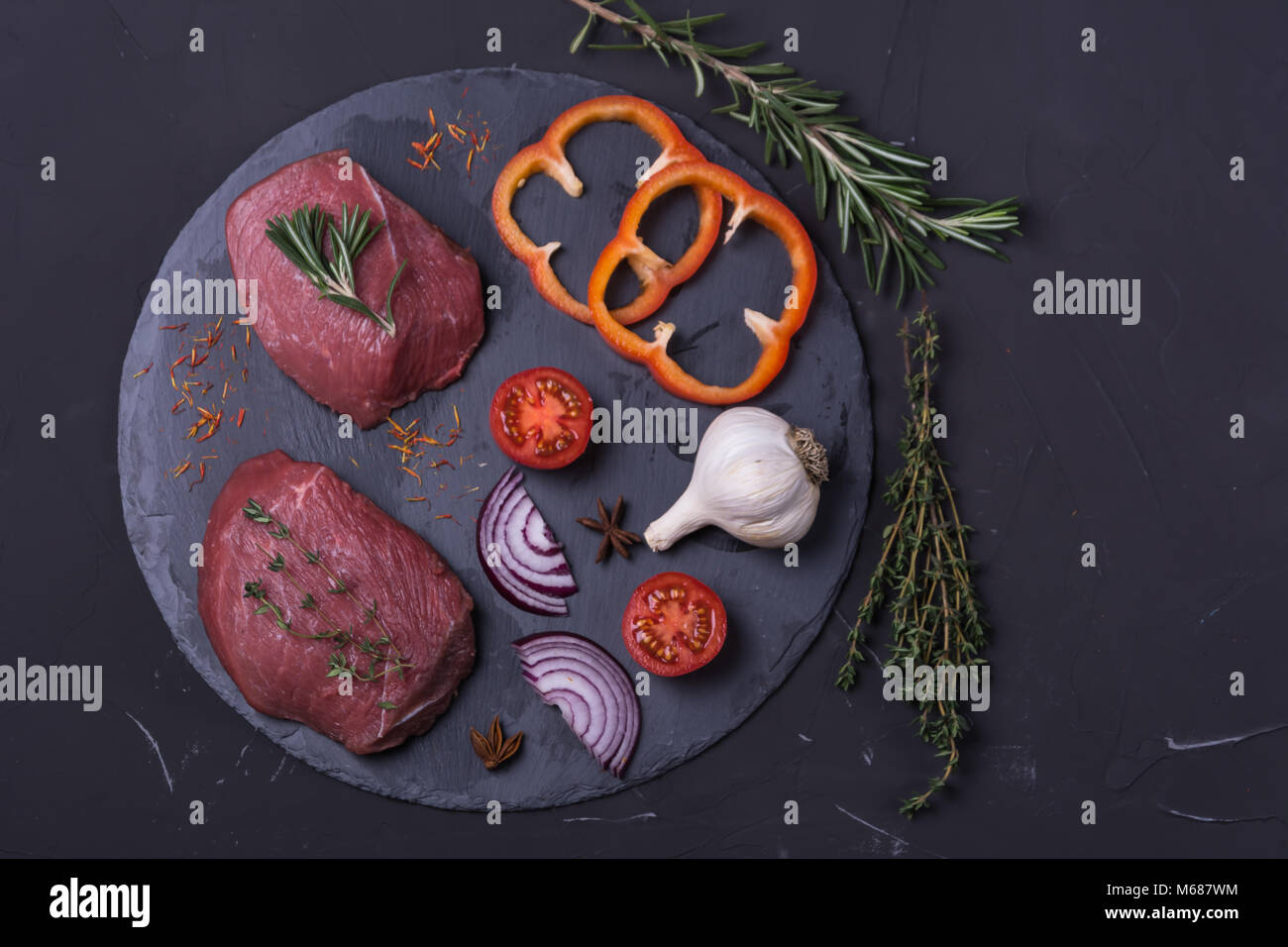 Food and flowers Stock Photo - Alamy