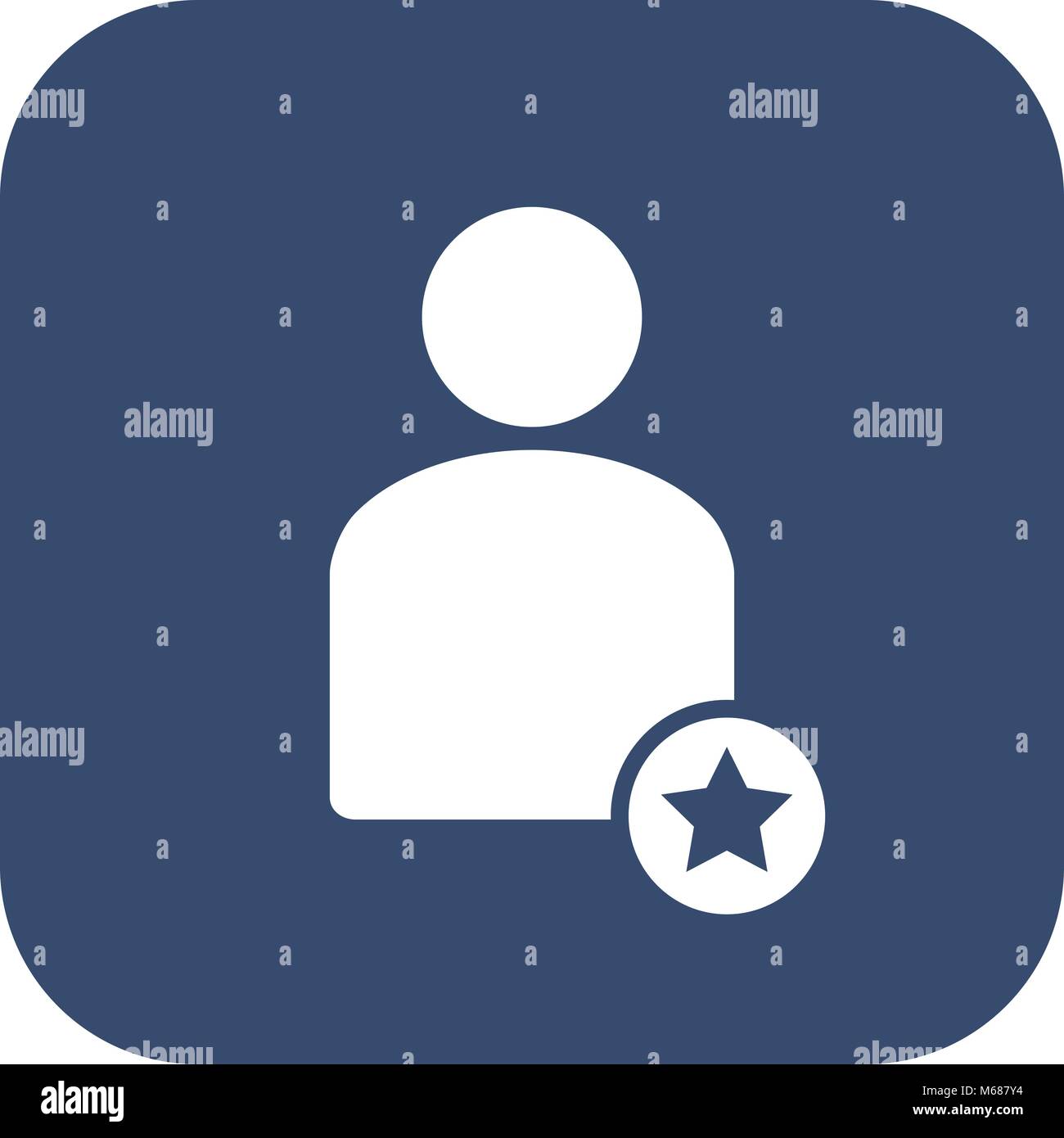 Add new user account flat icon for apps. Vector illustration Stock ...