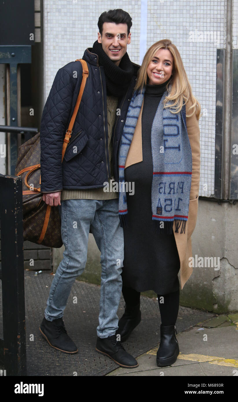 Grace Adams-Sort and Mikey Dalton outside ITV Studios Featuring: Grace ...