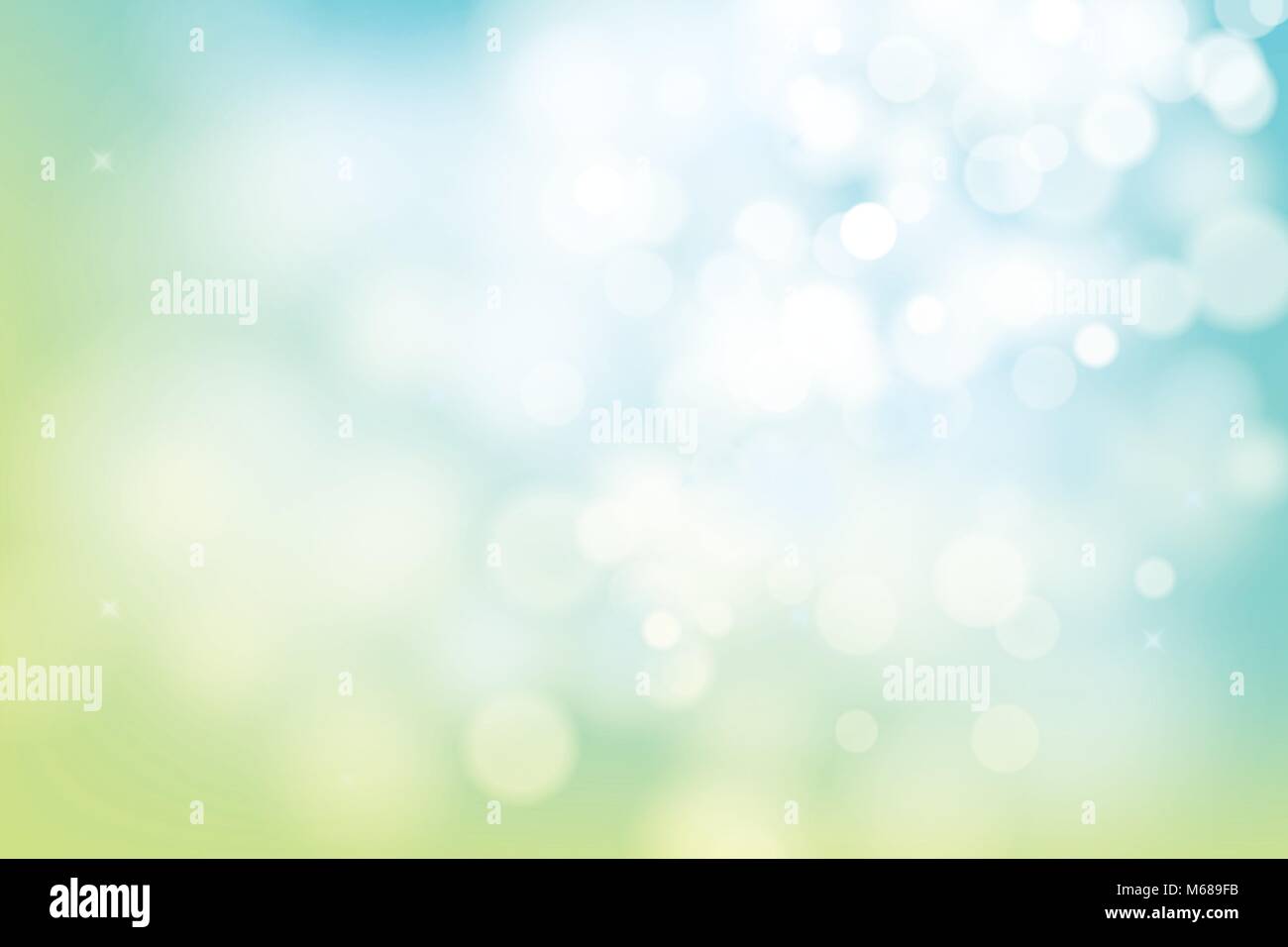 hello spring green bokeh blur abstract background Stock Vector Image ...