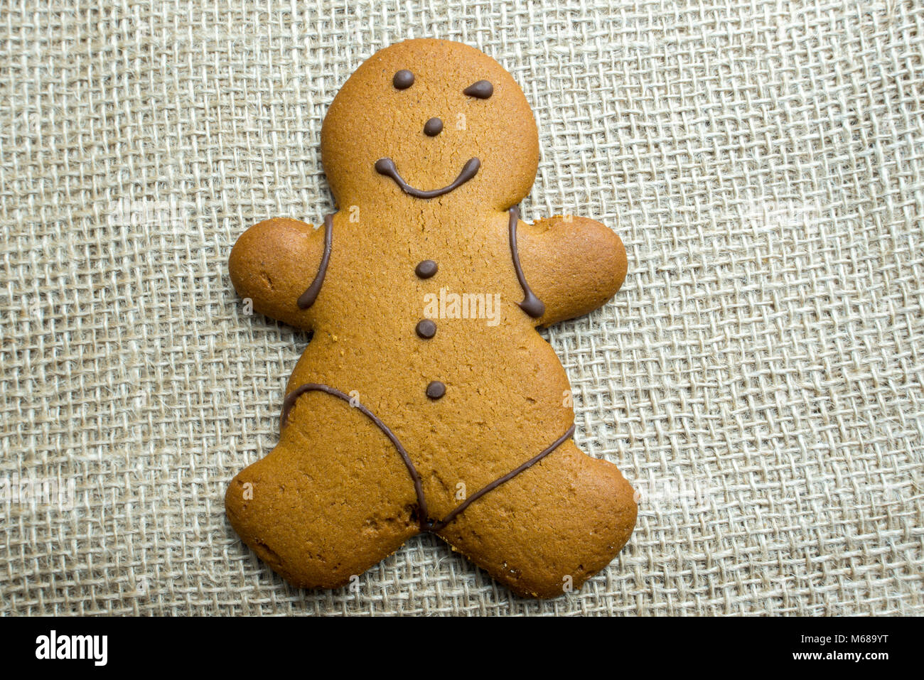 Home-Made Ginger Bread Men On A White Background Stock Photo - Alamy