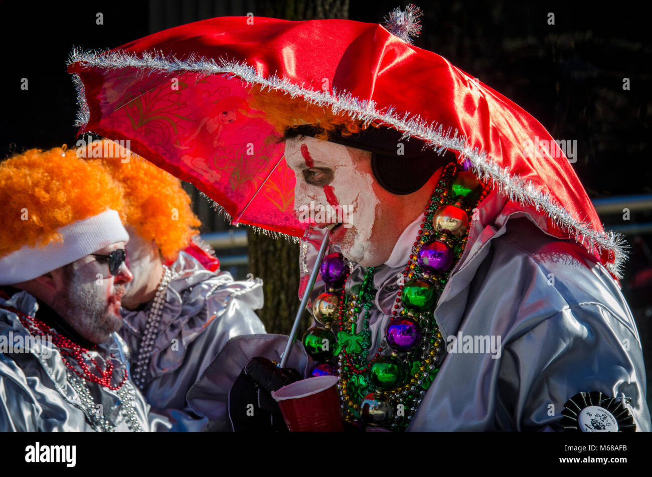 Philadelphia PA / USA. Thousands celebrate teh annual Mummers Day ...