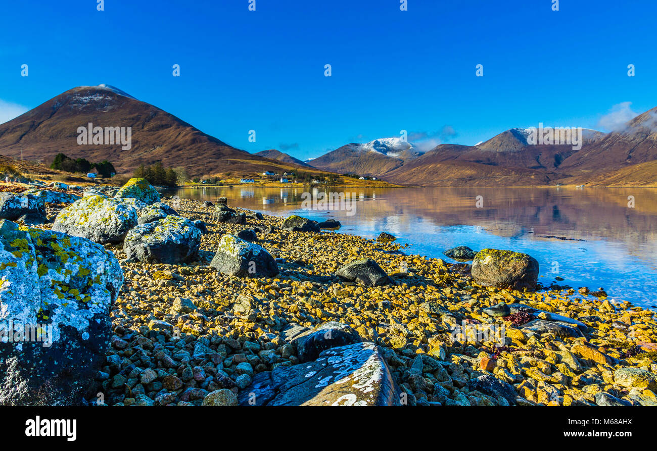 Luib on the shore of Loch Ainort, Isle of Skye Stock Photo - Alamy