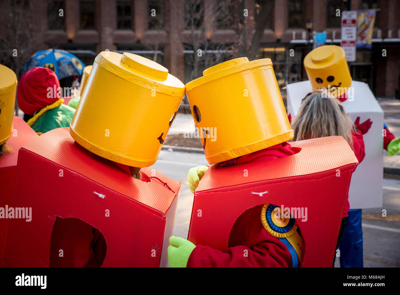 Philadelphia PA / USA. Thousands celebrate teh annual Mummers Day ...